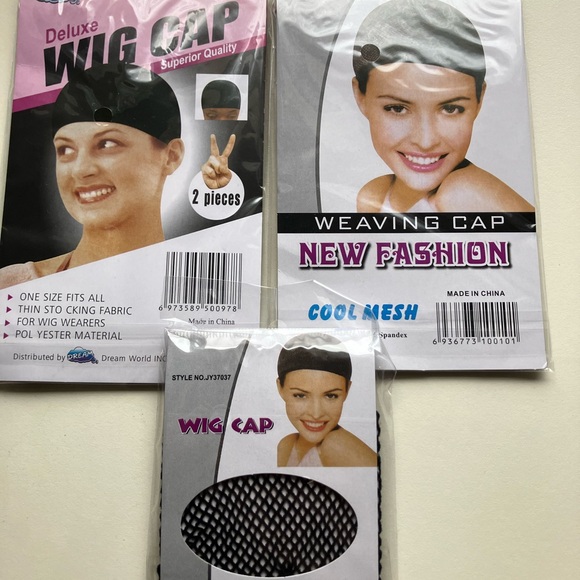 Hair | Deluxe Black Wig Cap Set Heatless Overnight Blowout Effect ...